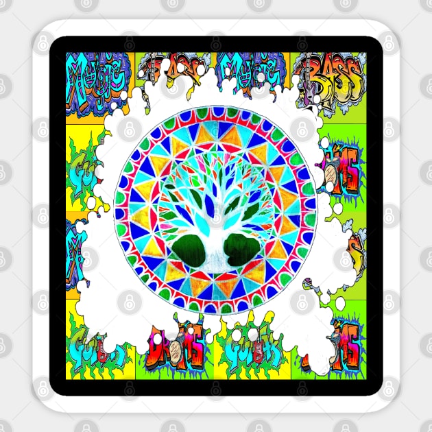 tree graffiti 333 - Graffiti - Sticker | TeePublic