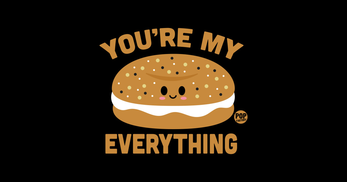 EVERYTHING BAGEL - Bagel - Sticker | TeePublic