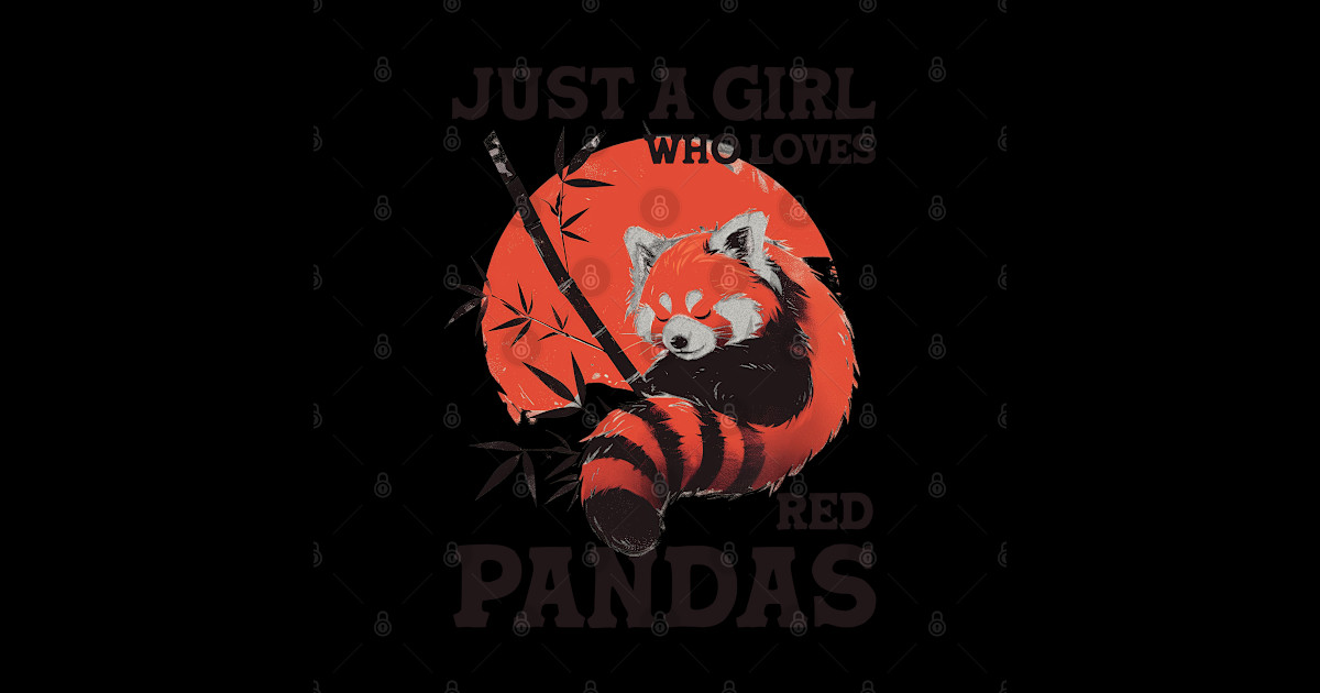I Love Red Pandas - Red Panda Lover - Sticker | TeePublic