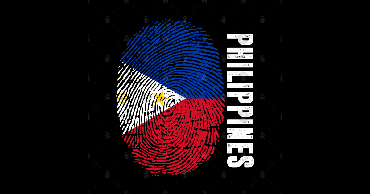 Philippines Flag Fingerprint My Story DNA Filipino - Philippines ...