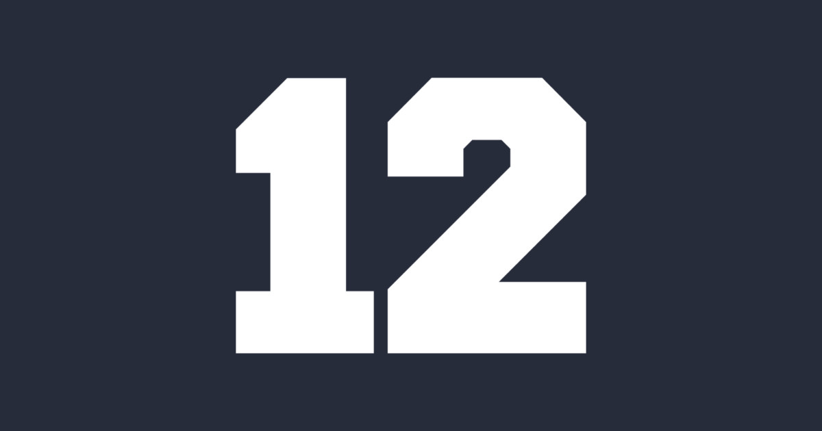 Number 12 - 12 - T-Shirt | TeePublic