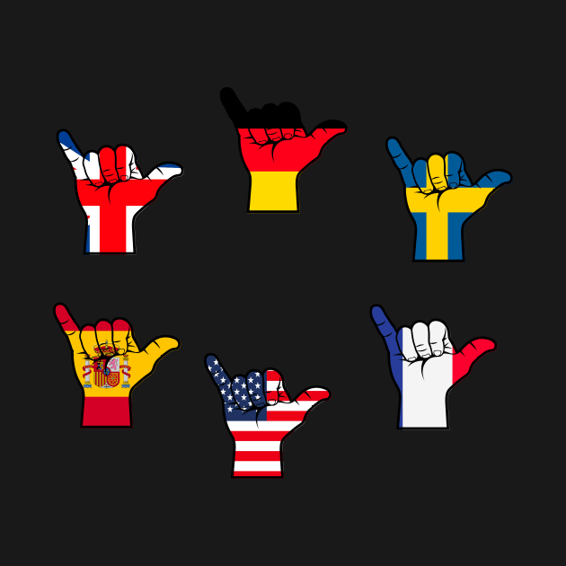 Shaka, flags of the world - Shaka - T-Shirt | TeePublic