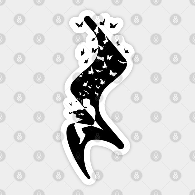 Violin-Quarter Rest - Violin - Sticker | TeePublic