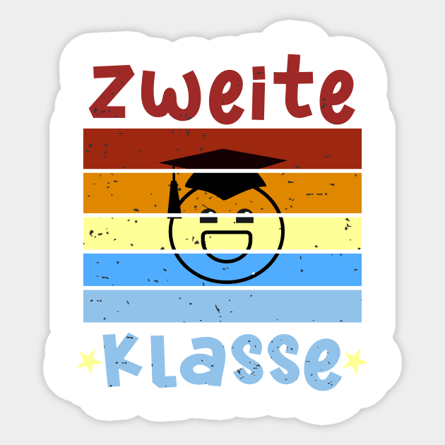2. Klasse Smile Schulbeginn T shirt - Schulbeginn - Sticker | TeePublic
