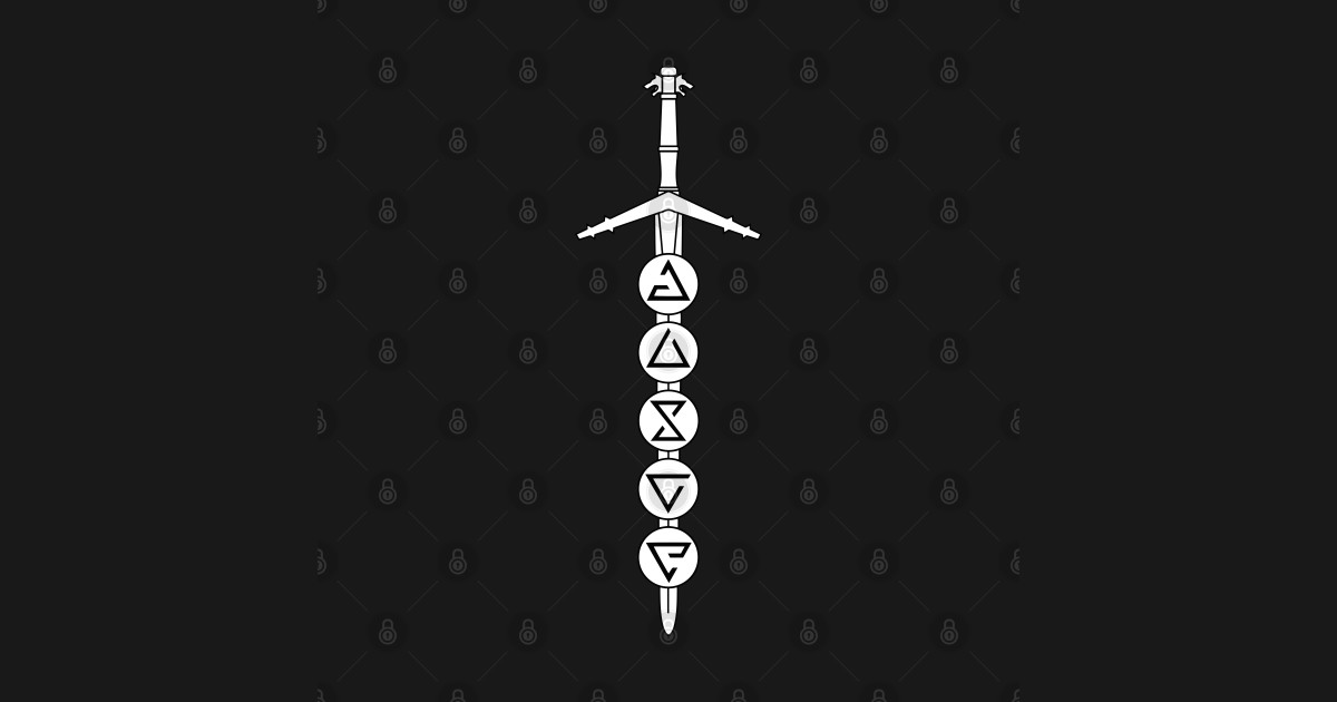 Witcher Sword - Witcher - T-Shirt | TeePublic