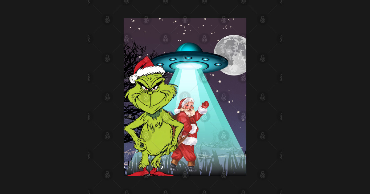 Grinch the alien Santa - Grinch - T-Shirt | TeePublic