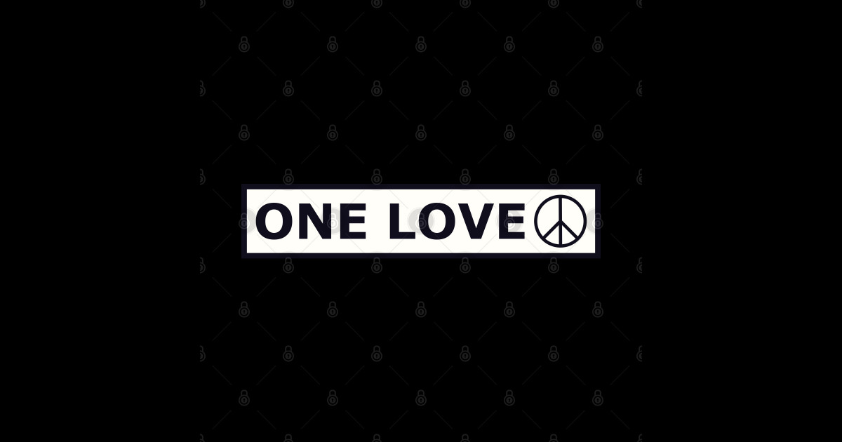 One Love - One Love - Sticker | TeePublic