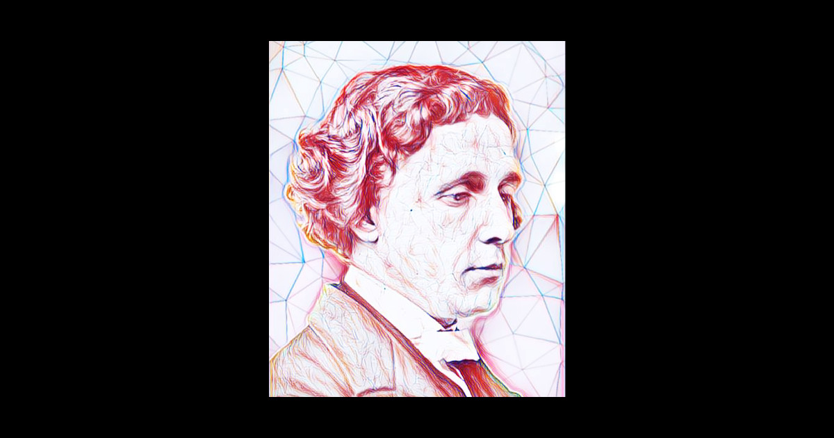 Lewis Carroll Portrait | Lewis Carroll Artwork Line Art - Lewis Carroll ...