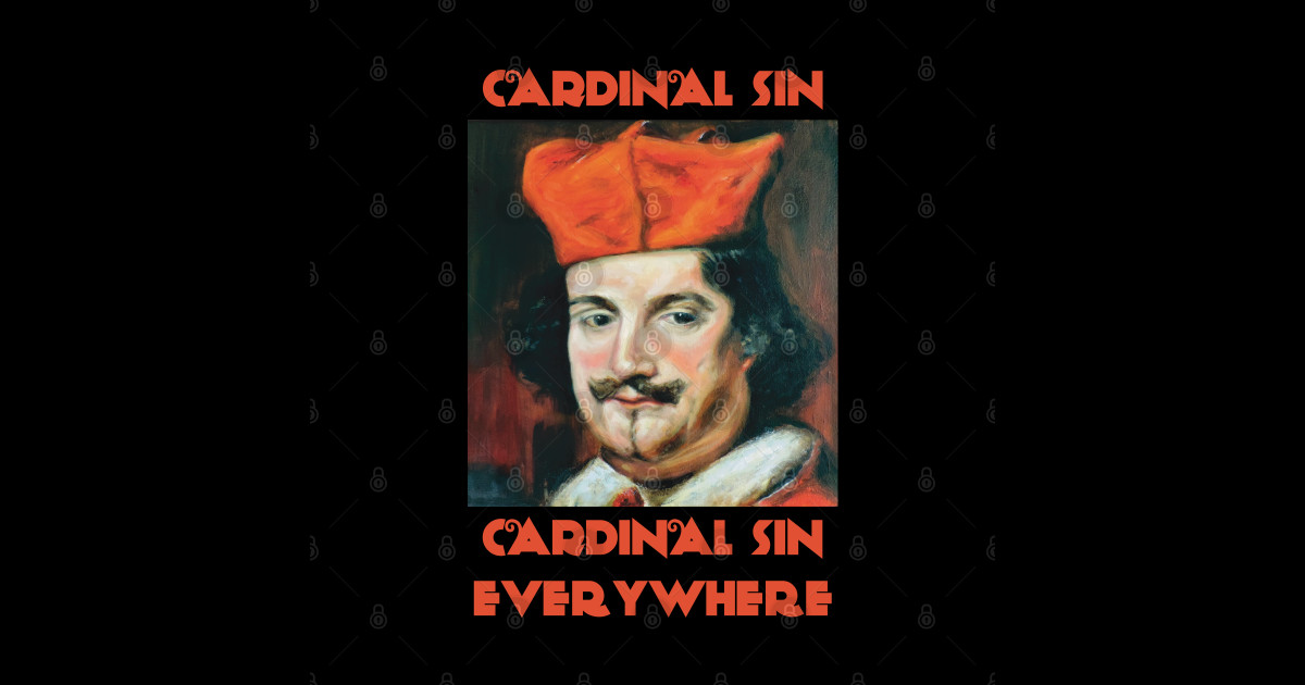 Cardinal pun meme - Cardinal Sin - Sticker | TeePublic