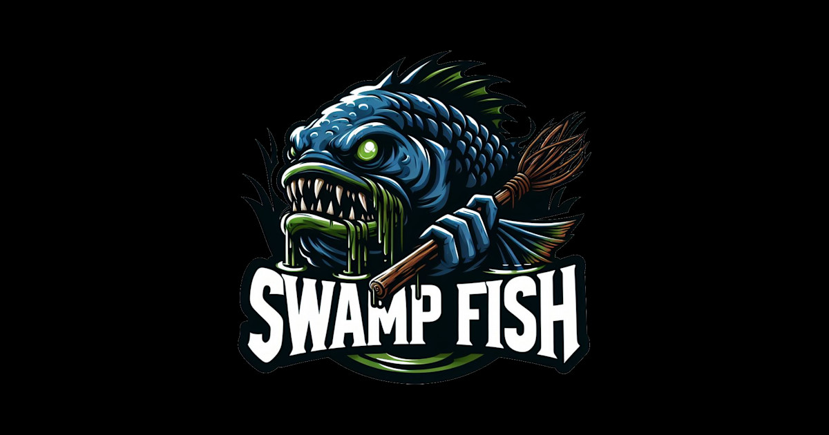 Swamp Fish - Fish - Sticker | TeePublic