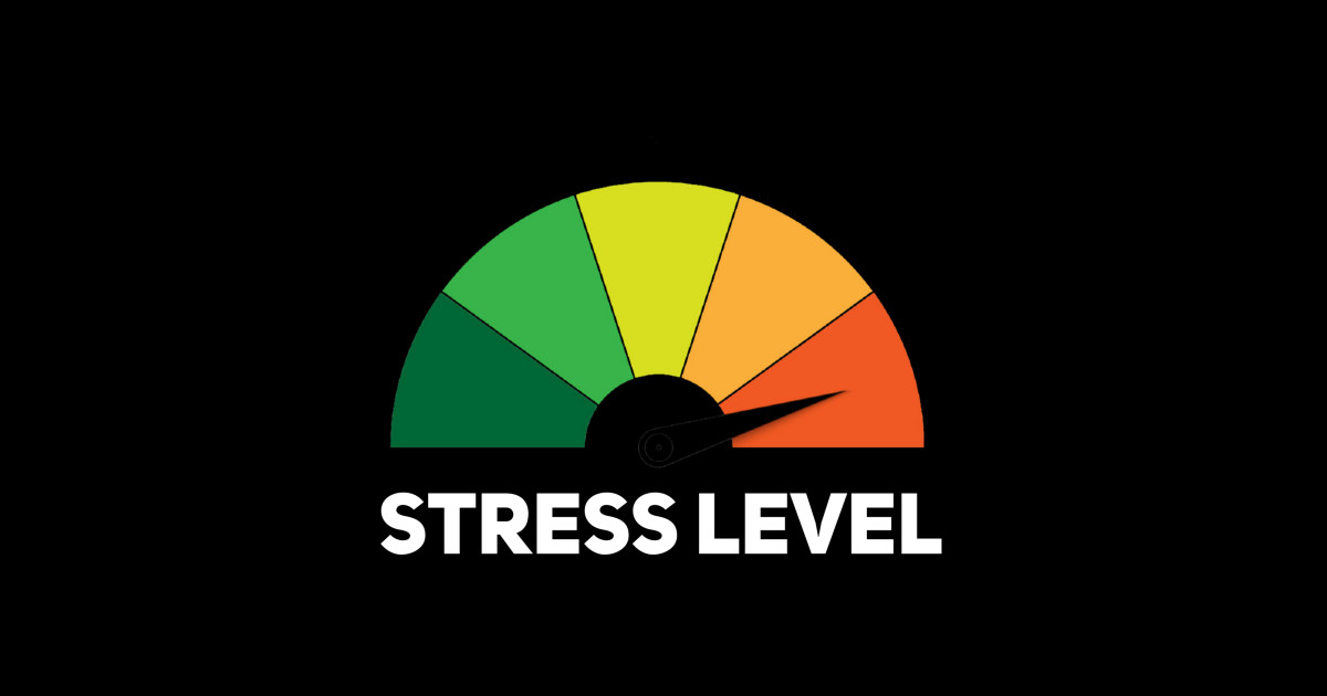 Stress Level - Stress - Sticker | TeePublic
