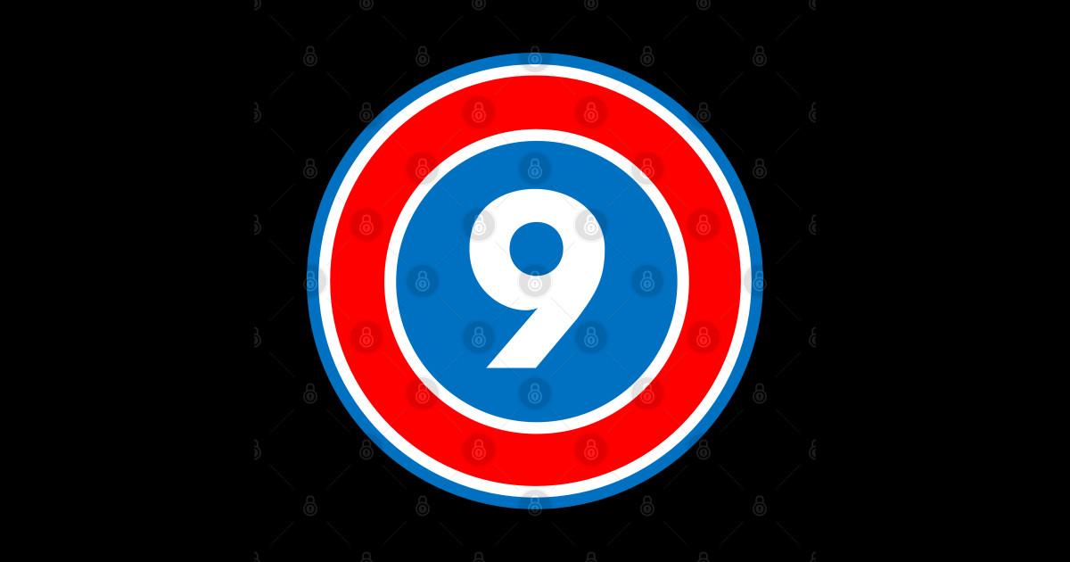 Hero Logo Number 9 Nine 9th Ninth Birthday Age Anniversary Numeral ...
