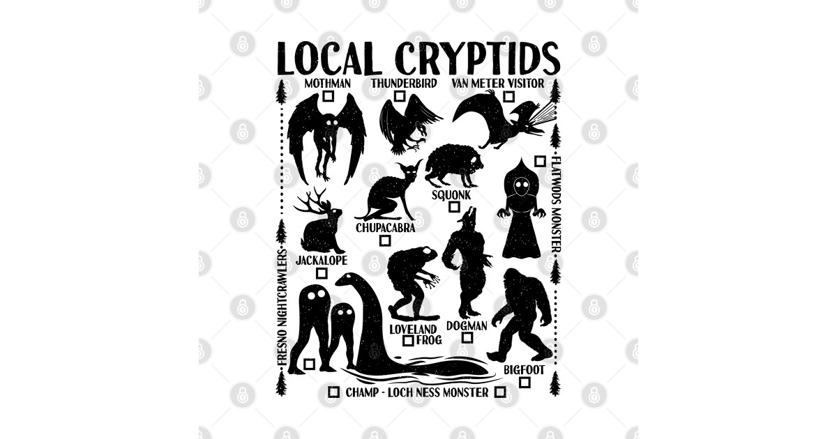 Local Cryptids - Cryptids - T-Shirt | TeePublic