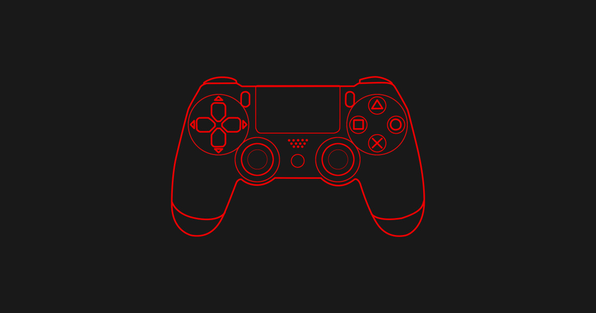 Ps4 Controller Wireframe - Playstation - T-Shirt | TeePublic