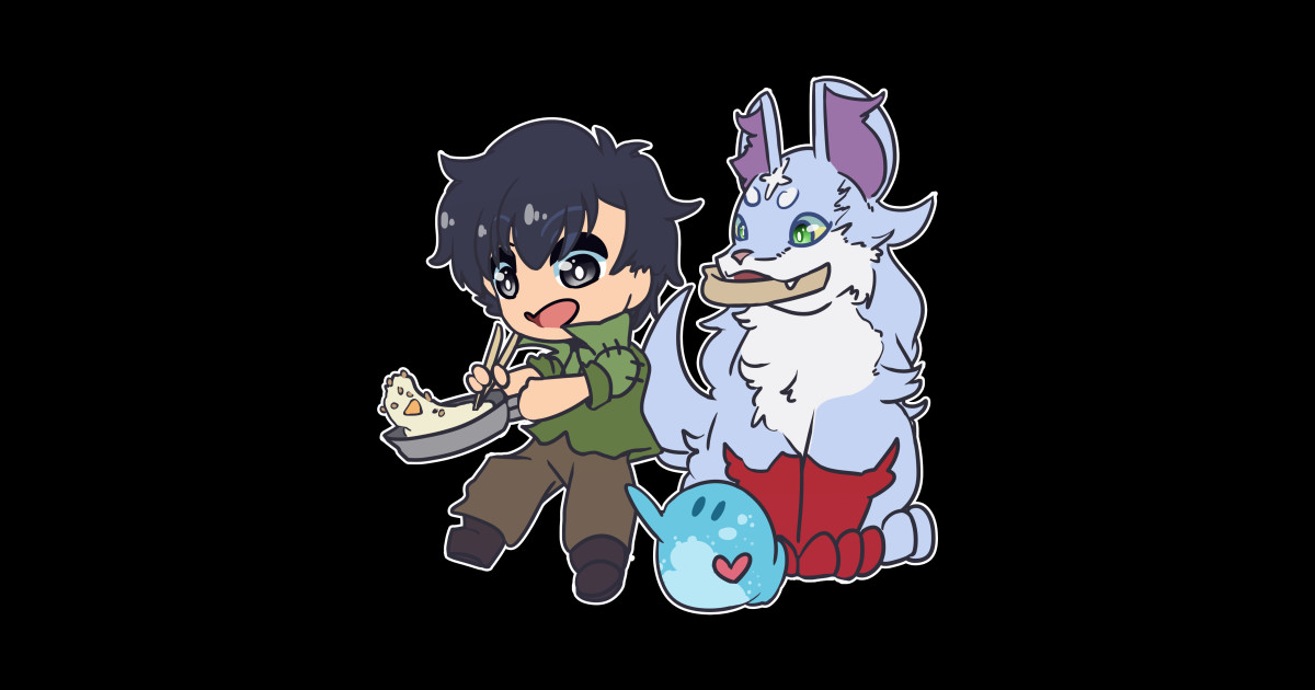 Campfire Cooking Chibi - Campfire Cooking - Sticker | TeePublic