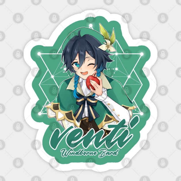 Genshin Impact - Venti - Venti - Sticker | TeePublic
