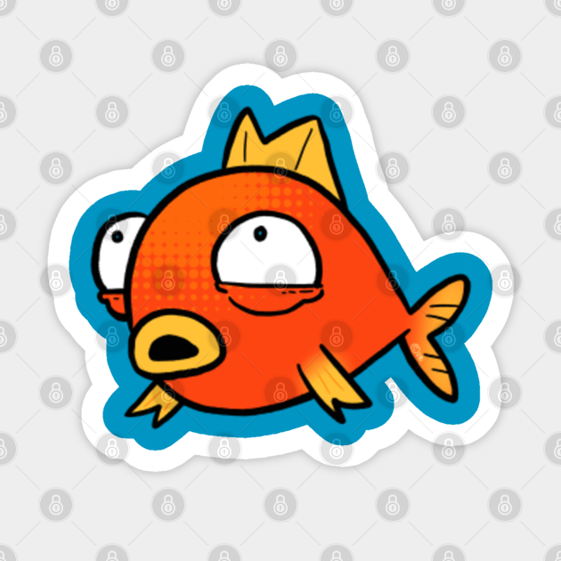 Derpy Goldfish - Tiko - Sticker | TeePublic