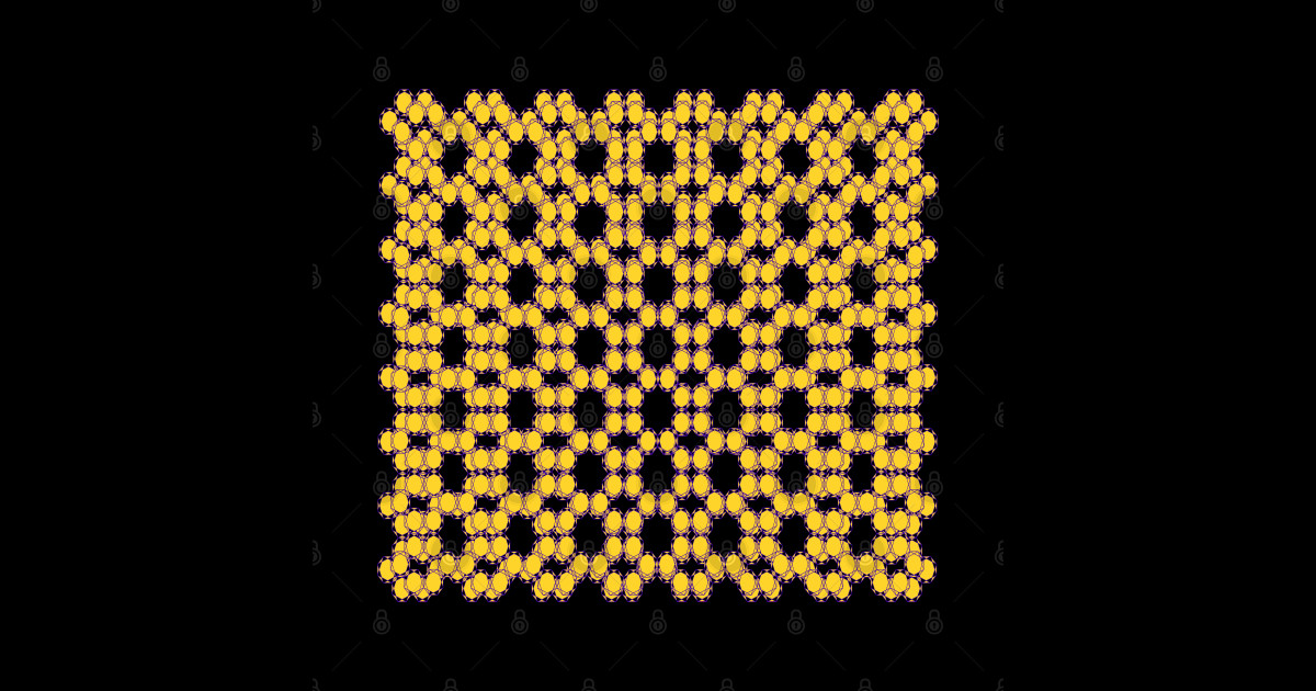 Hexagon visual effect - Hexagon Visual Effect Effect - Sticker | TeePublic