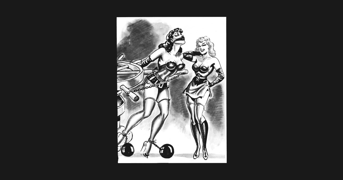 Vintage Bondage Roleplay Lingerie Sexy Pinups Bdsm Bondage Sticker