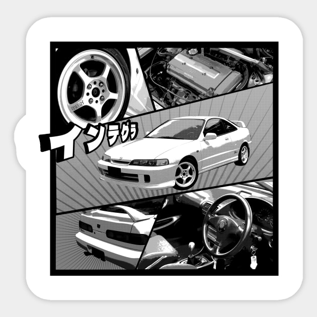 JDM Car Integra - Car - Sticker | TeePublic
