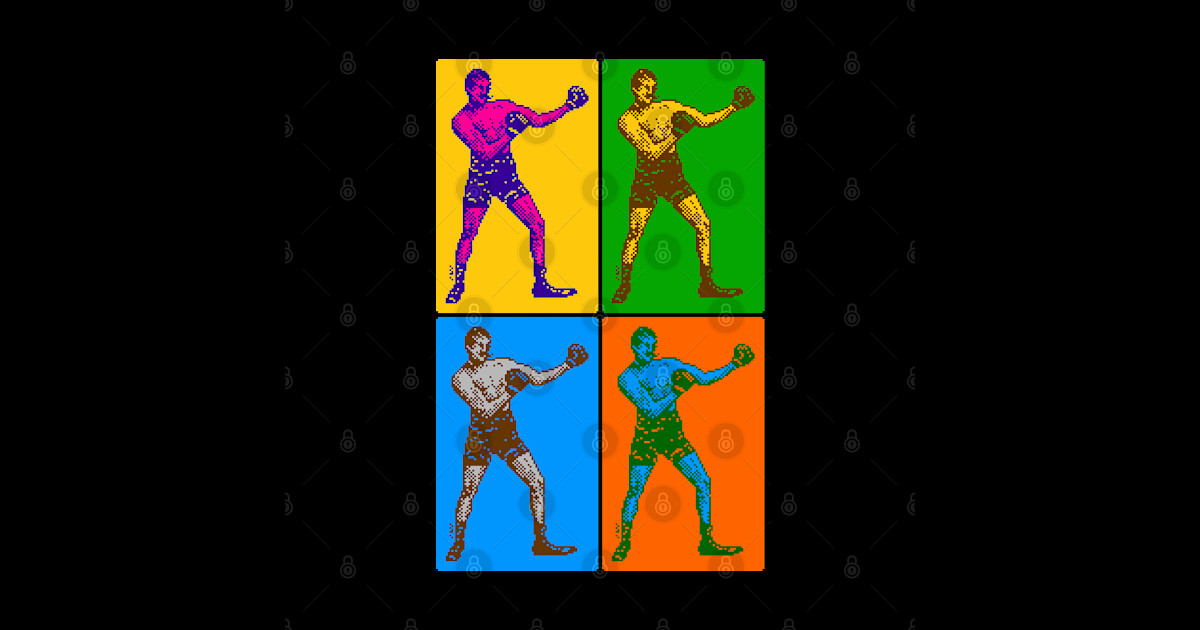 Boxers Frames Pixel Art - Boxing - Sticker | TeePublic