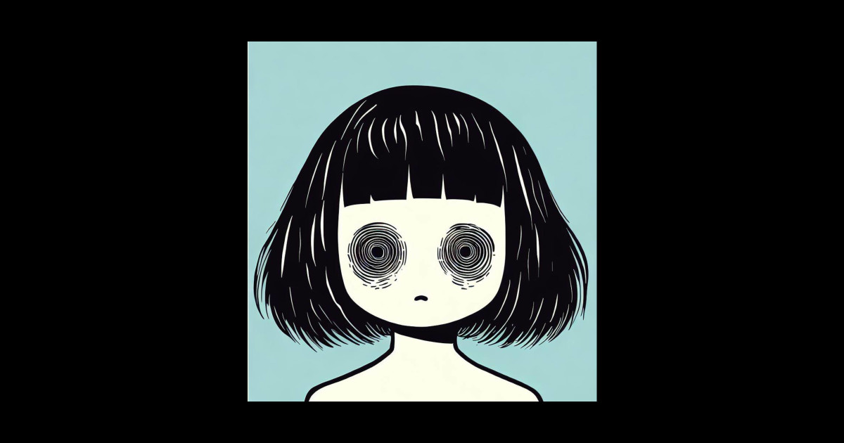 GIRL - Scared Face - Sticker | TeePublic