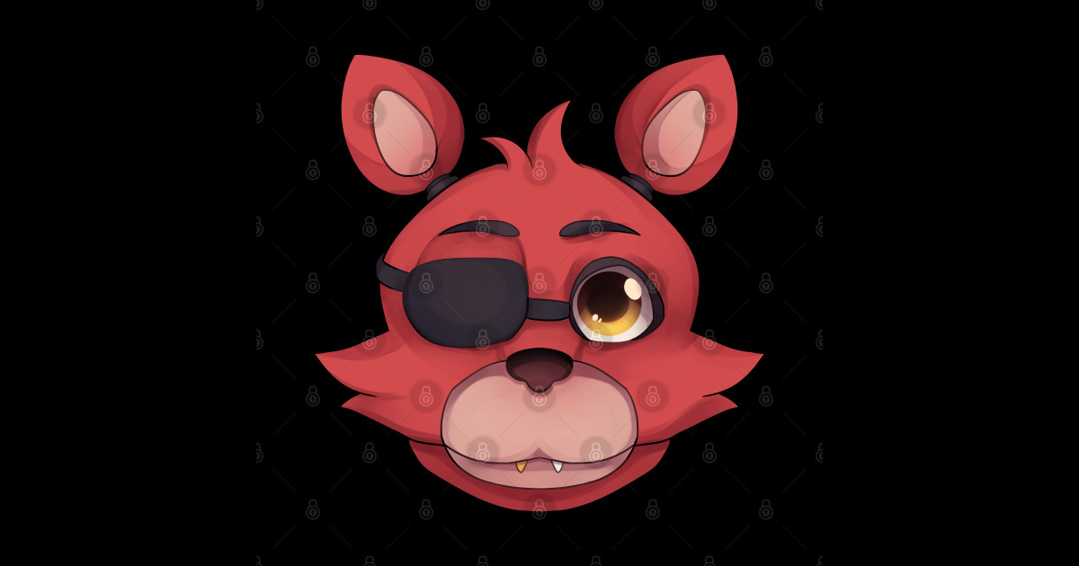 Foxy FNAF Icon - Fnaf - Sticker | TeePublic
