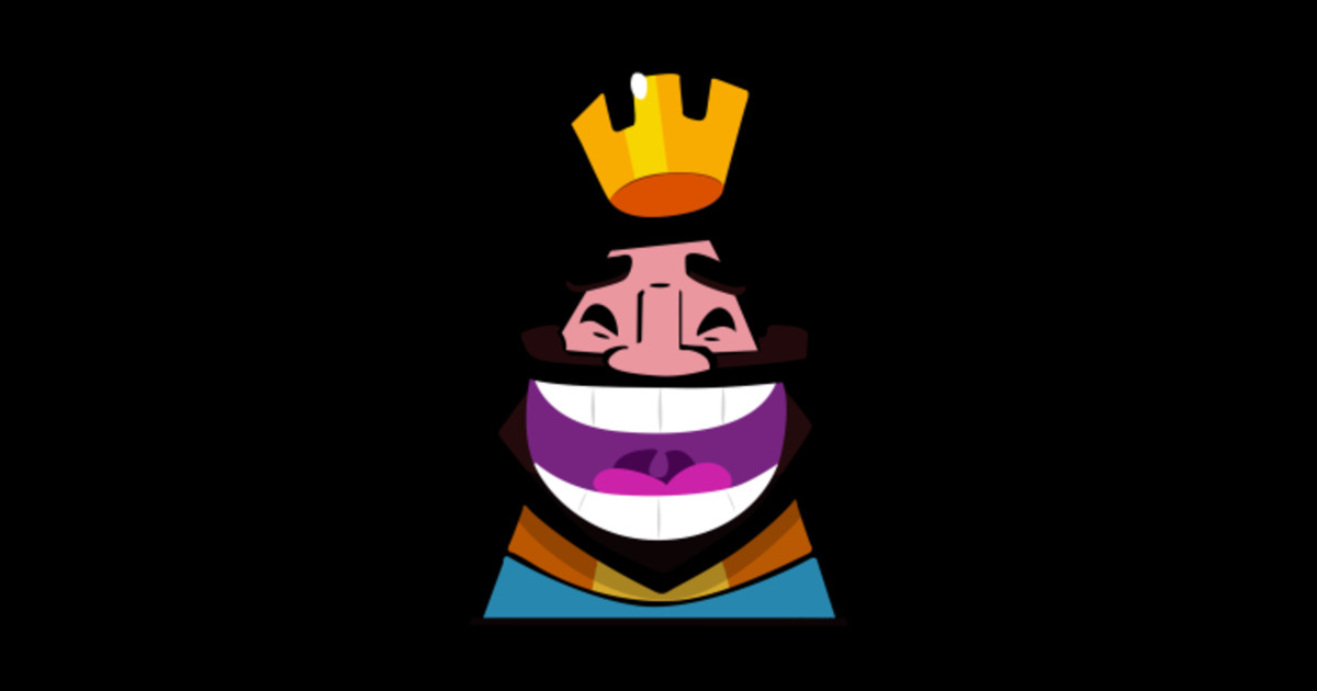 Emoticon Laughing King - Clash Royale - Tapestry | TeePublic