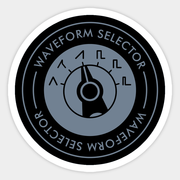 Analog Synth Waveform Selector - Synthesizer - Sticker | TeePublic