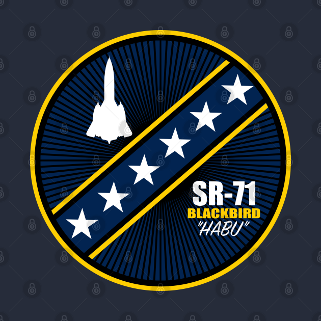 SR-71 Blackbird HABU Patch - Usaf Sr71 Blackbird - T-Shirt | TeePublic