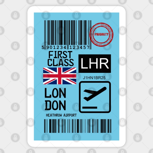 London UK travel ticket - London - Sticker | TeePublic