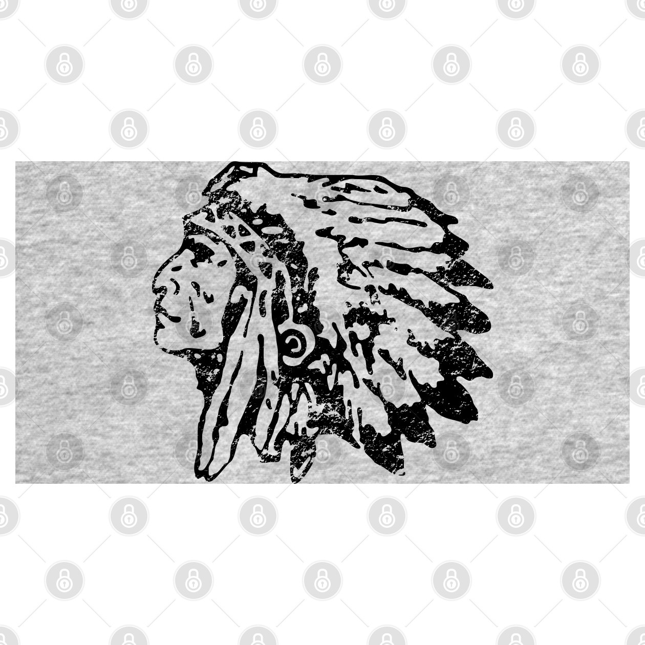 Native American Profile // Indigenous Man - Native American - T-Shirt ...
