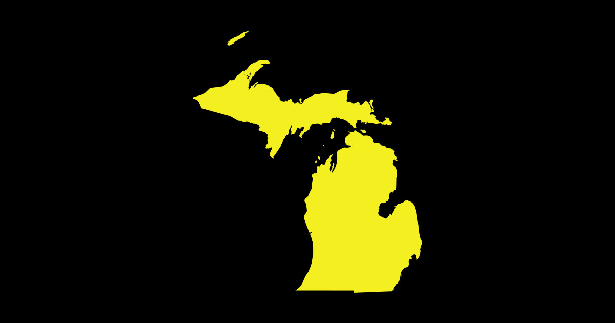 Michigan Yellow - Michigan - Sticker | TeePublic