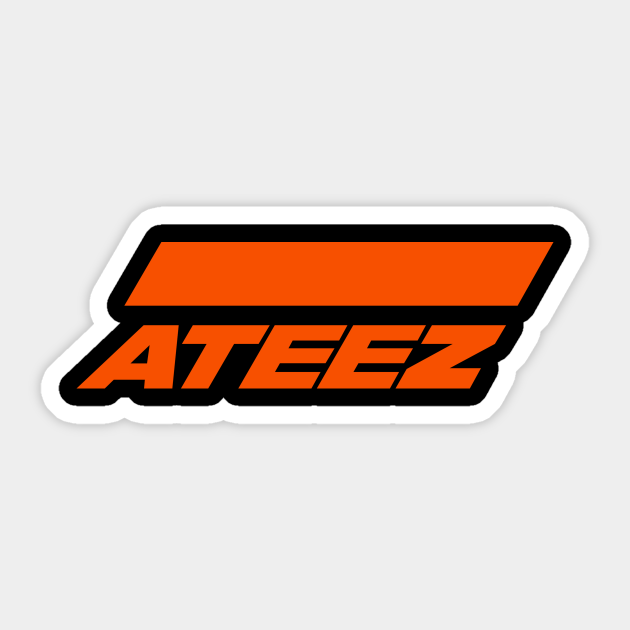 Kpop Ateez Logo - Kpop Ateez - Sticker | TeePublic