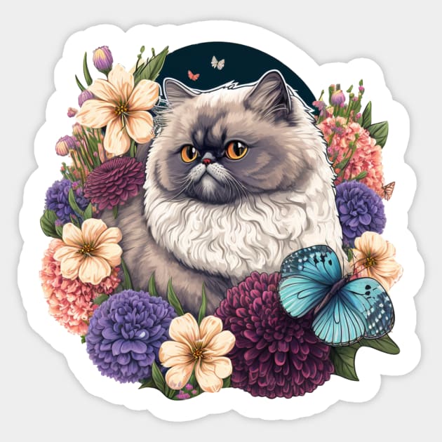 Persian cat - Persian Cat - Sticker | TeePublic