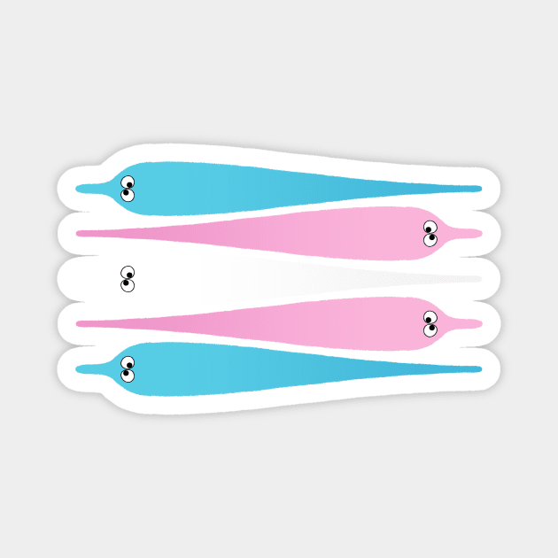 TRANS WORM - Transgender Pride - Magnet | TeePublic