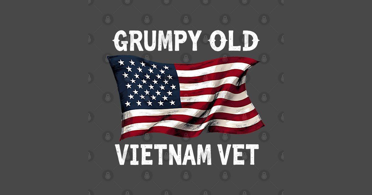 Grumpy Old Vietnam Vet Funny Veterans Day Quote - Veterans Day - T ...