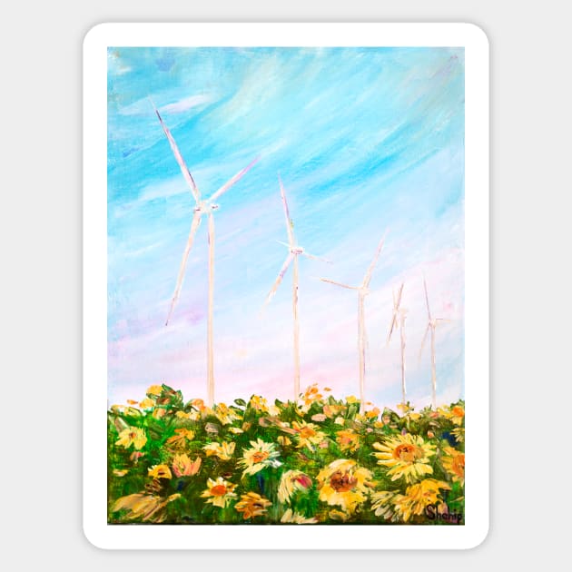 Wind Energy - Sky - Sticker | TeePublic