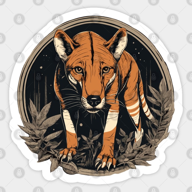 Thylacine Tasmanian Tiger - Thylacine - Sticker | TeePublic
