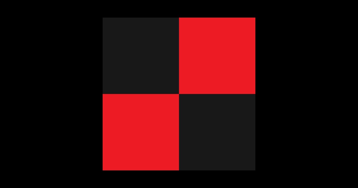 Bournemouth Red and Black Checkered Fan Flag - Afcb - Sticker | TeePublic