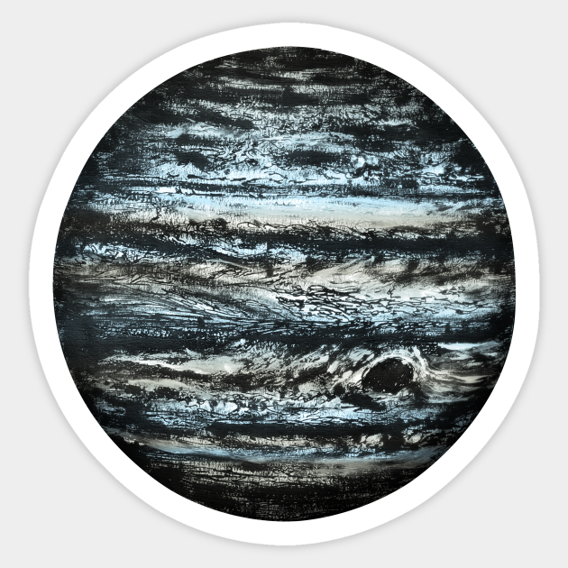 JUPITER Solar System Design - Jupiter - Sticker | TeePublic