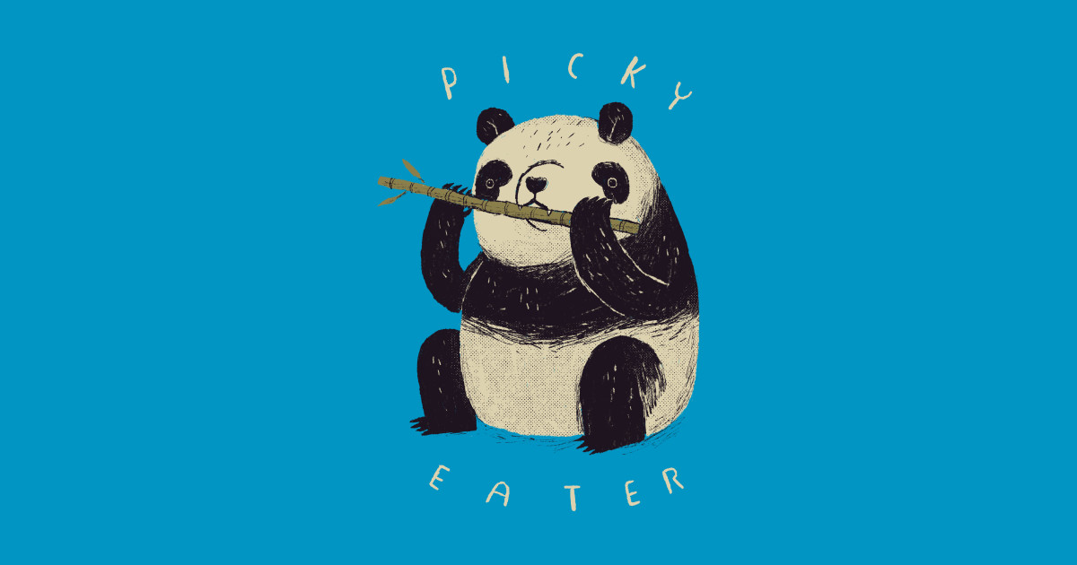 picky eater - Panda - T-Shirt | TeePublic