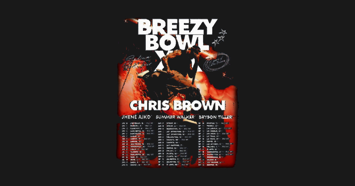 Chris Breezy Bowl List - Rapper - T-Shirt | TeePublic