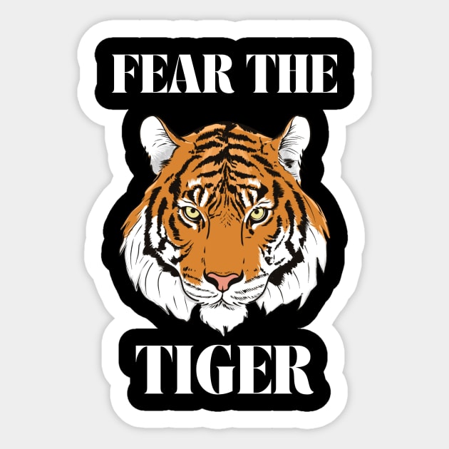 Fear The Tiger - Cincinnati Football Team - Sticker | TeePublic