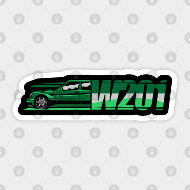 Mercedes Benz W201 - Automotive Apparel - Sticker | TeePublic
