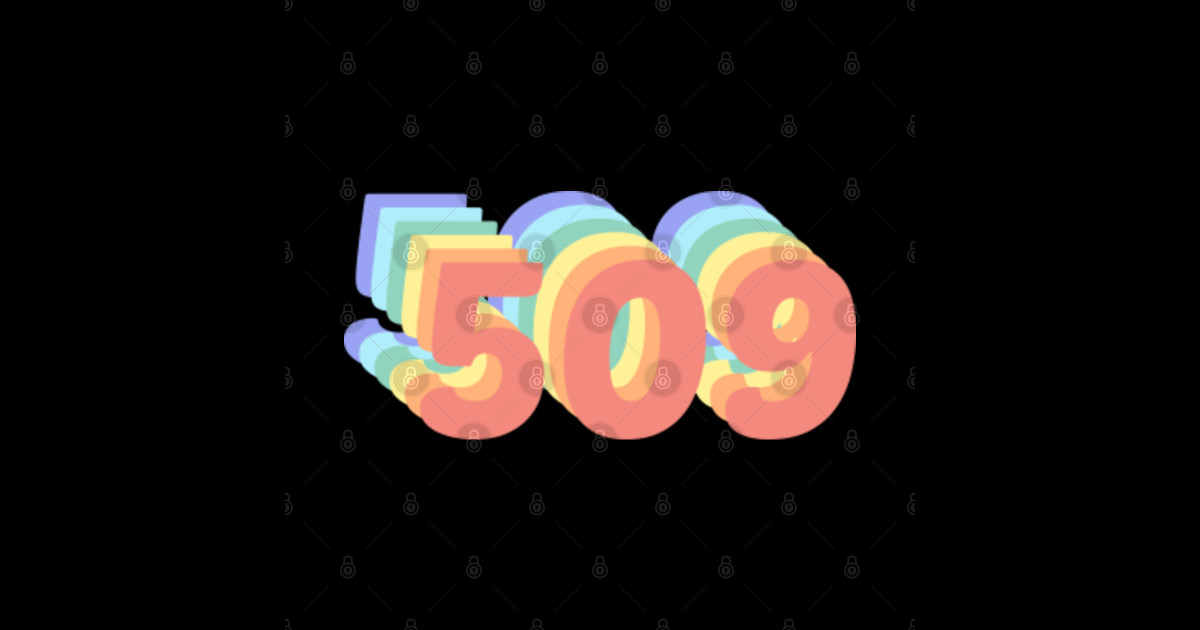 509 area code - 509 Area Code - Sticker | TeePublic