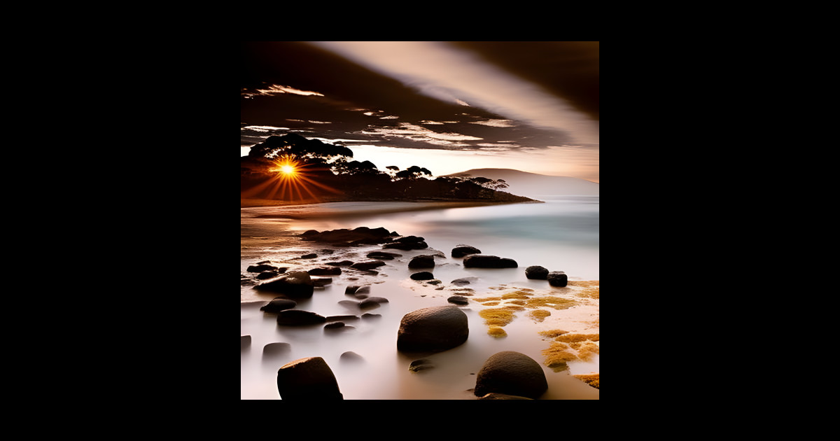 Queensland Coastal landscape Rocks Ocean Photo - Brisbane - Posters and ...
