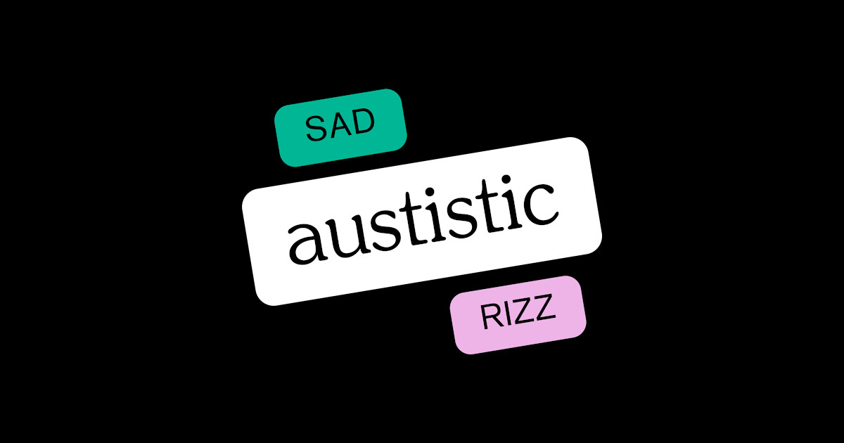 sad autistic rizz - Autism - Sticker | TeePublic