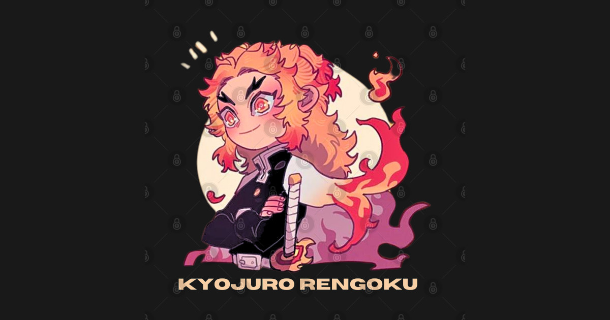 Demon Slayer Anime Cute Character Kyojuro Rengoku - Demon Slayer - T ...