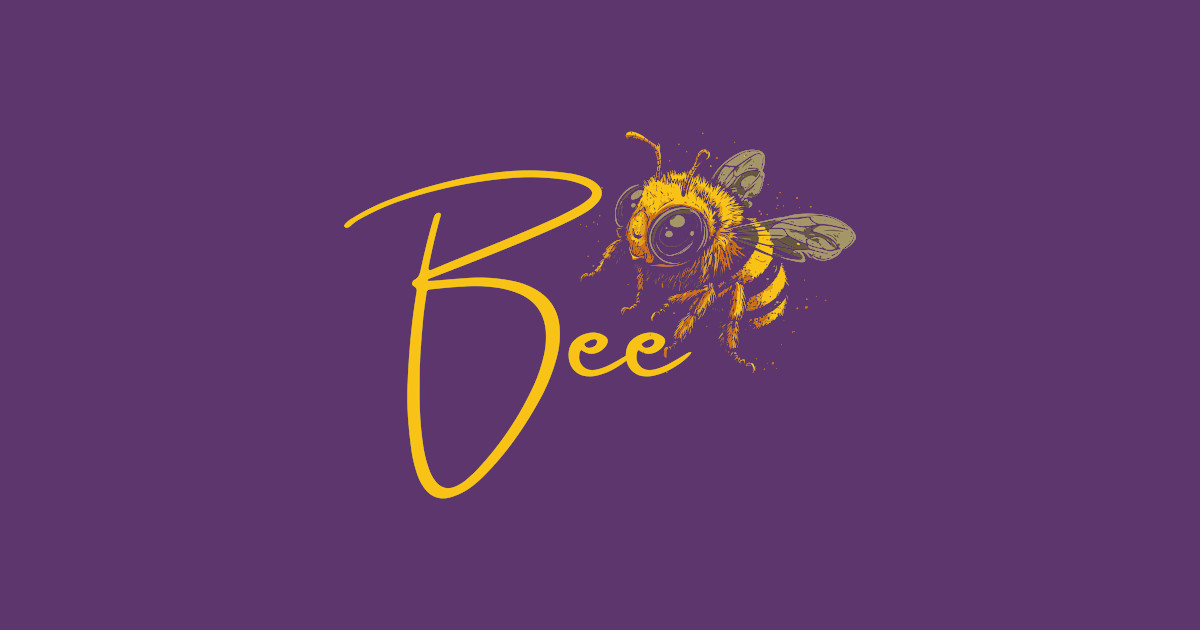 Elegant Gold Honey Bee - Calligraphy - Alphabet Animals - Honey Bee - T ...